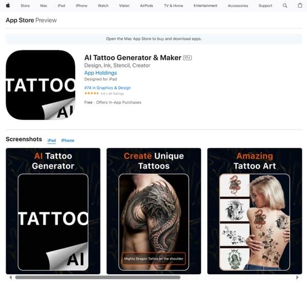 Best 11 Free AI Tattoo Generators